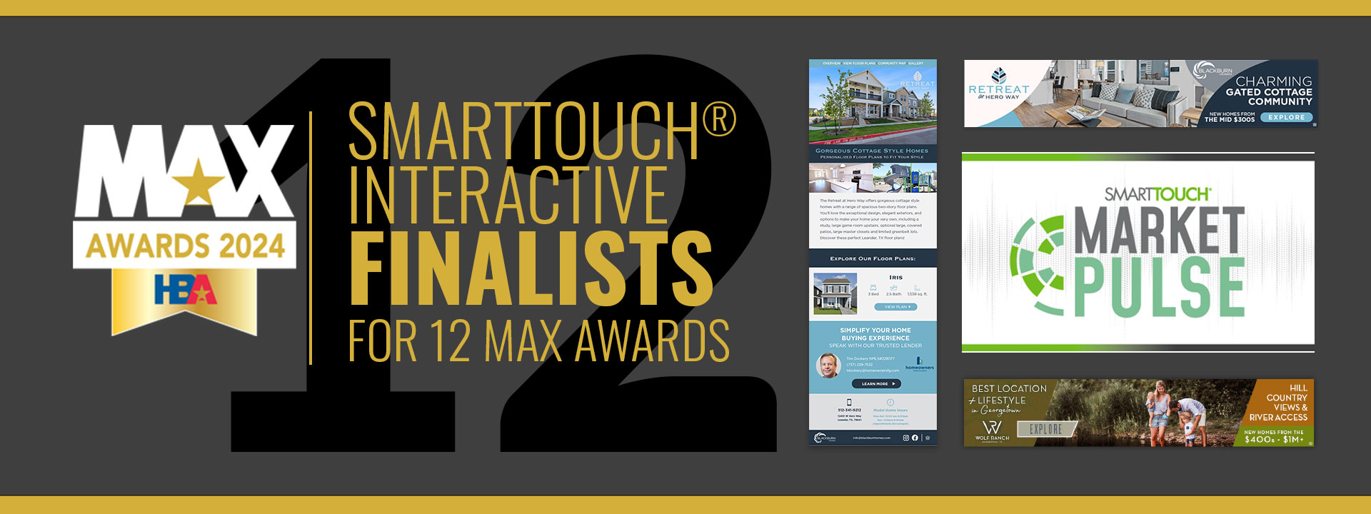 SmartTouch® Interactive Makes Finalist List For Twelve 2024 Max Awards From The Home Builders ...